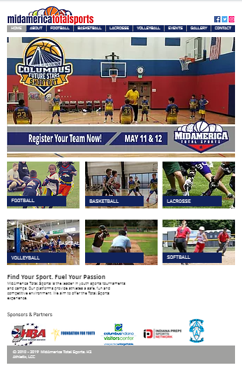 website screenshot – INDIANA PREPS SPORTS NETWORK